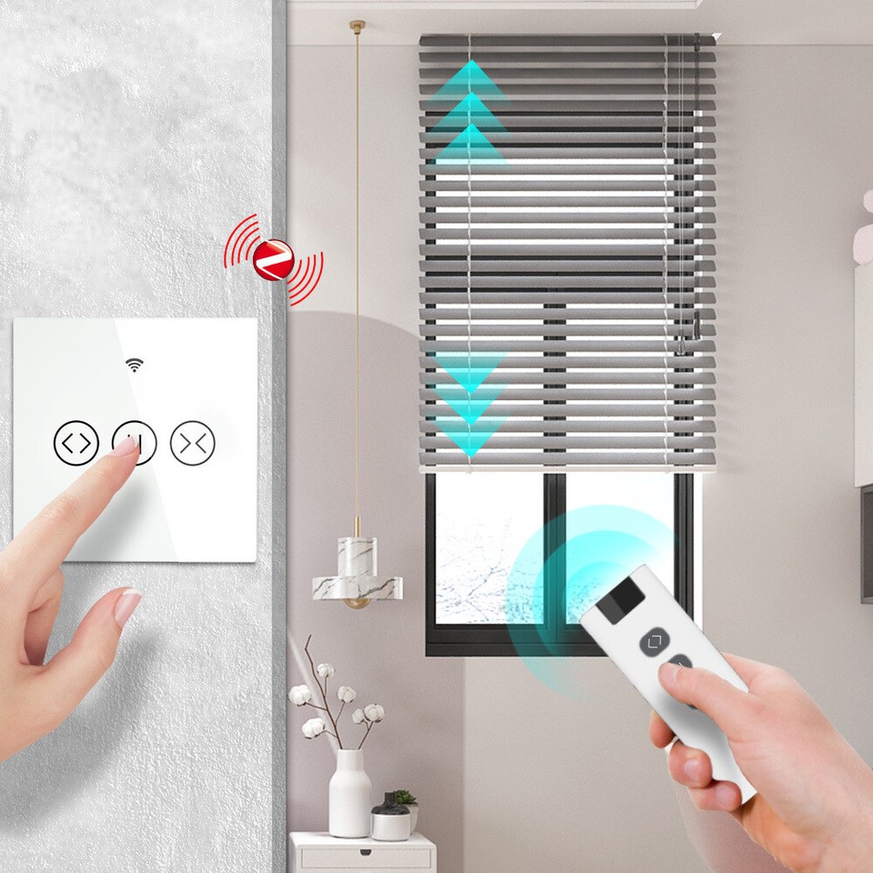 WiFi Smart Curtain Blind Switch for Electric Motorized Curtain Roller ...