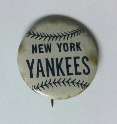 Vintage MLB Baseball New York Yankees Celluloid Rare Pinback Button | eBay