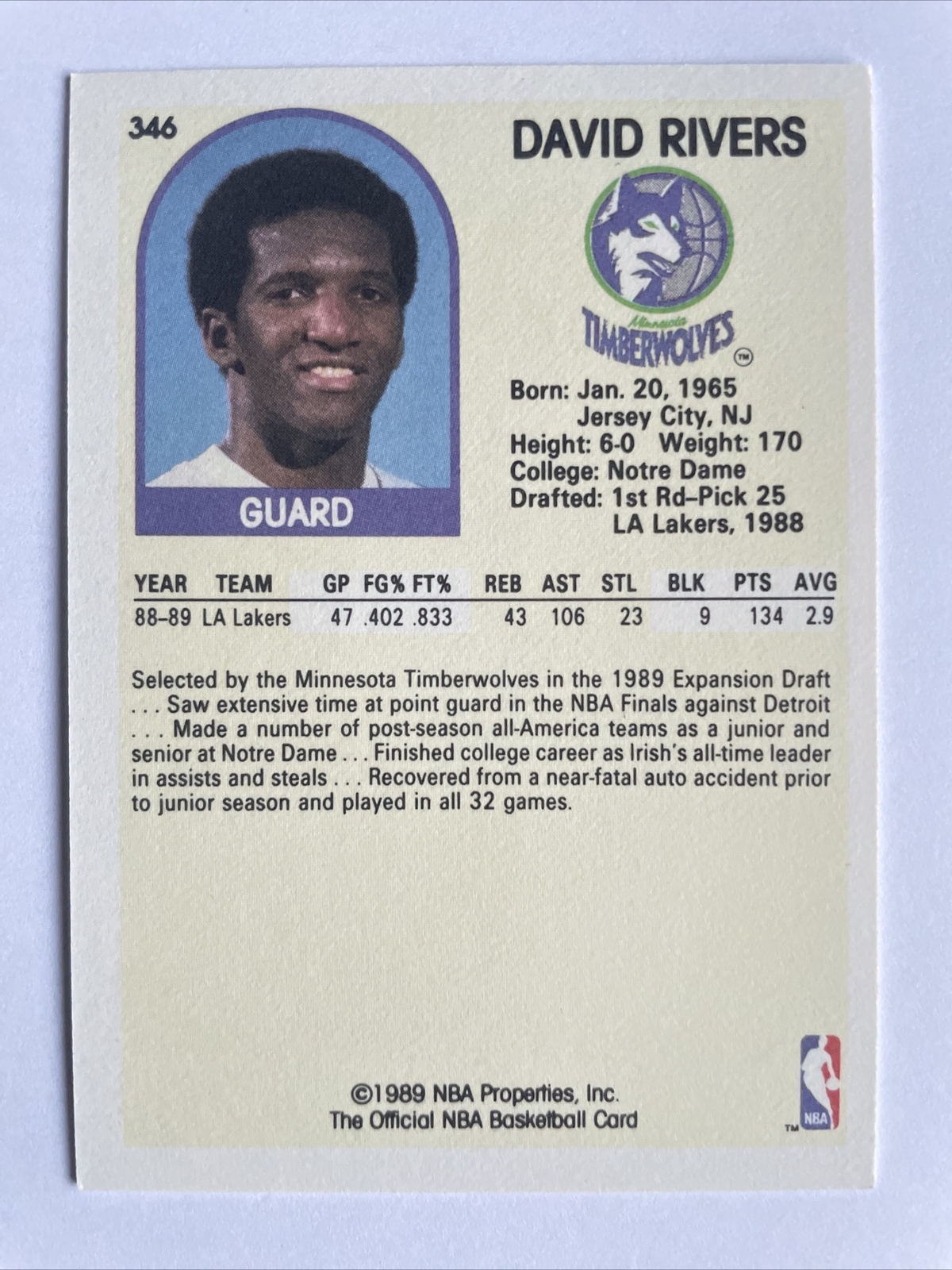 1989-90 NBA Hoops - #346 David Rivers (RC) for sale online | eBay