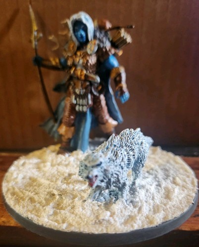 Reaper Miniatures Pro Painted Frost Giant Huntress With Pet Winter Wolf ...
