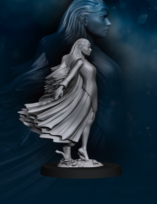 Forest Elven Queen 28mm miniatures dnd minis fantasy miniatures lotr ...