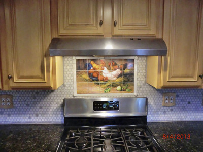 21.25 x 12.75 Art Mural Ceramic Rooster Backsplash Decor Tile #140 | eBay