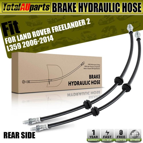 2x Rear Brake Hydraulic Hose Line for Land Rover Freelander 2 L359 2.0L ...