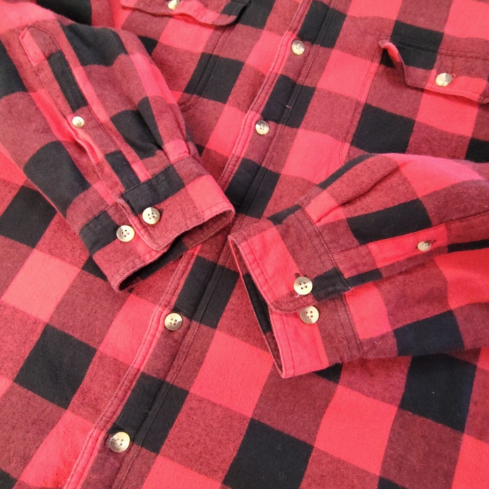 Red Head Red Buffalo Sherpa Lined Flannel-Mens XL | eBay