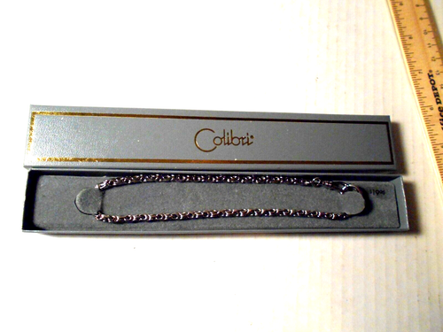 COLIBRI 12 Inch silver Tone Link Pocket Watch Chain Vintage Boxed | eBay