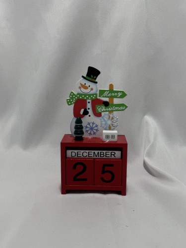 SNOWMAN BLOCK DESK CALENDAR. COUNT TO CHRISTMAS ALL YEAR! GREAT ...