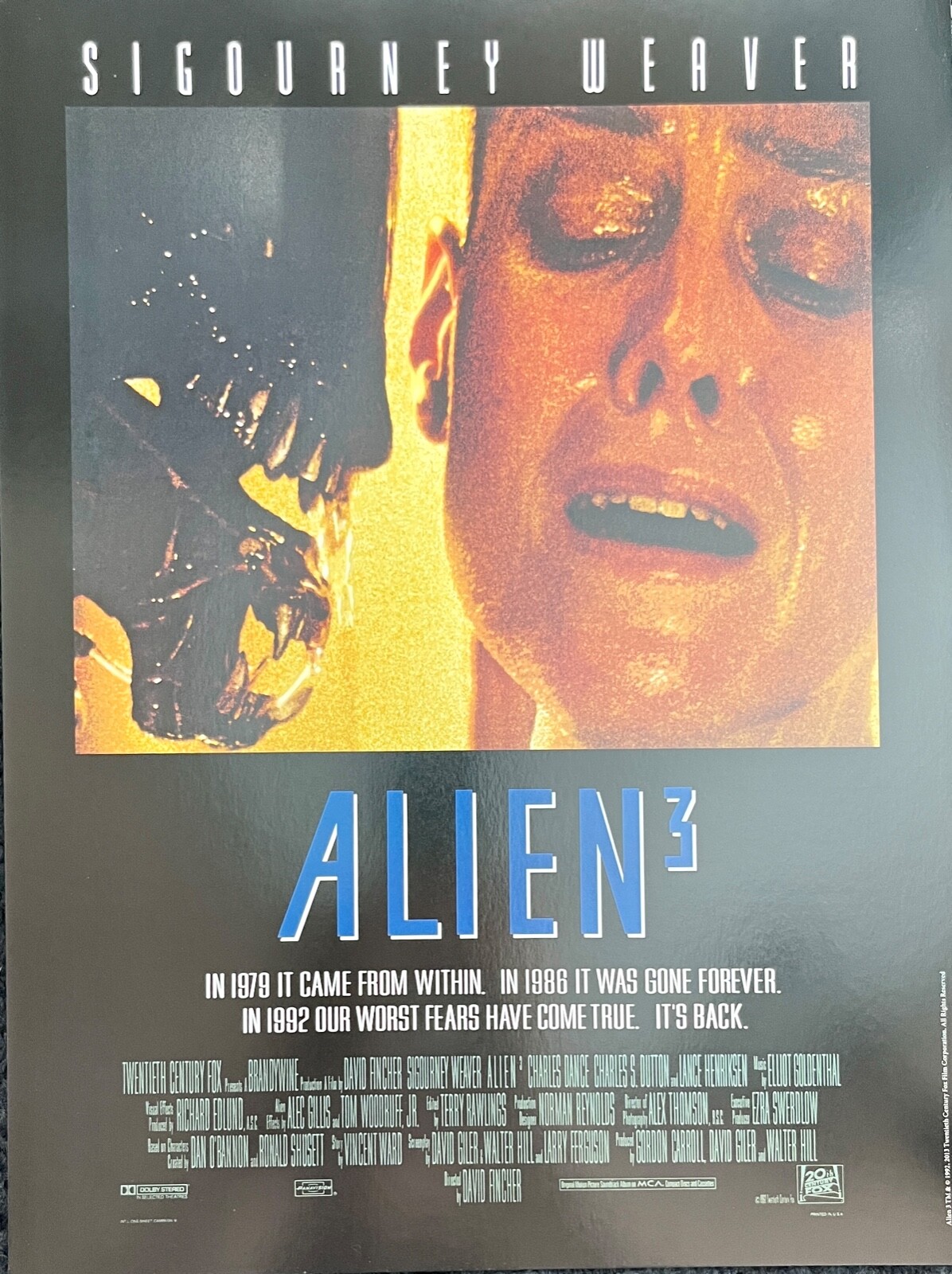 Alien 3 Movie Poster | eBay
