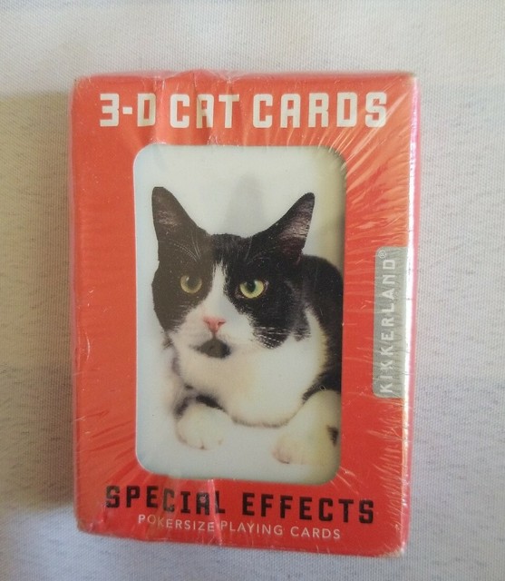 3d Cat Playing Cards by Kikkerland for sale online | eBay