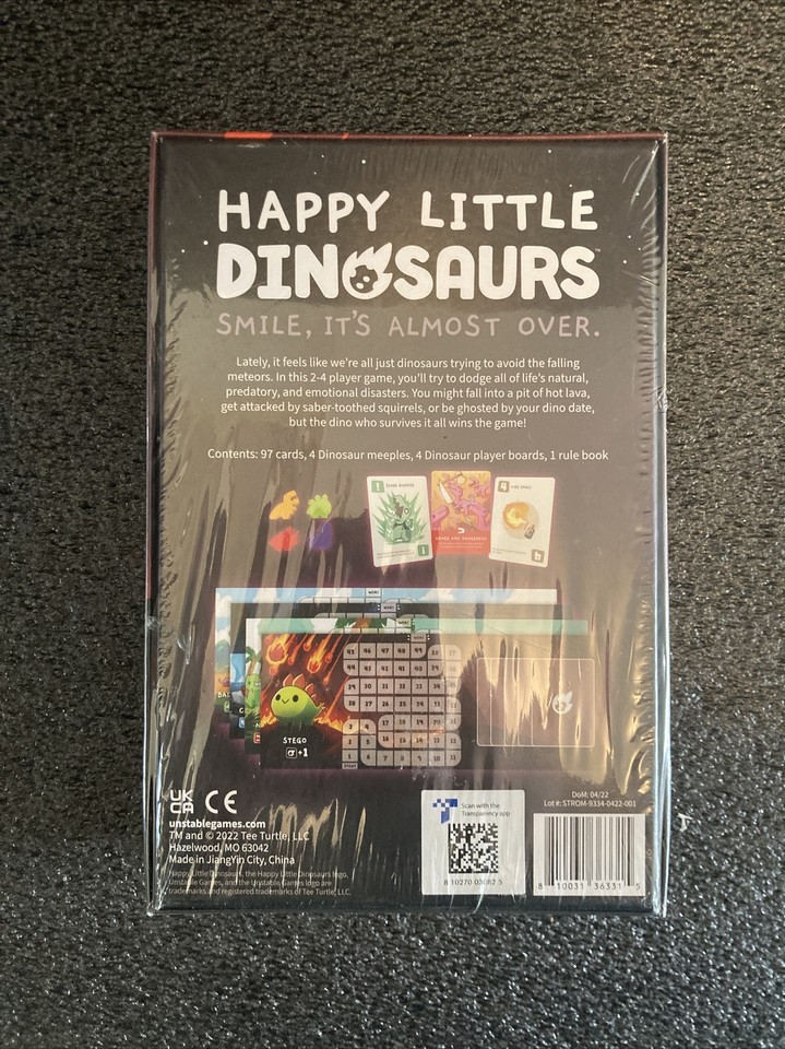 Tee Turtle Teeturtle Happy Little Dinosaurs Base Game 810031363315| eBay