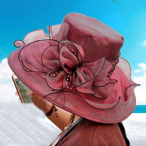 Hat Floral Design Protection Elegant Foldable Hat Sweet | eBay