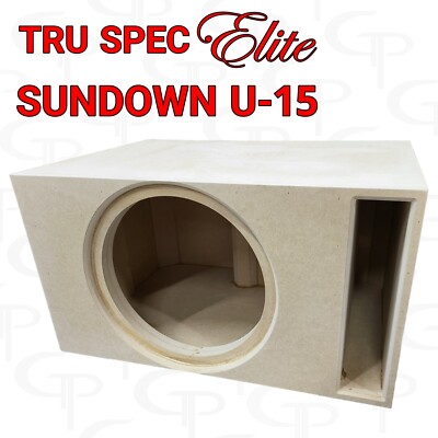 TRU SPEC Elite Prefab Single 15" inch Subwoofer Enclosure Box Sundown U ...
