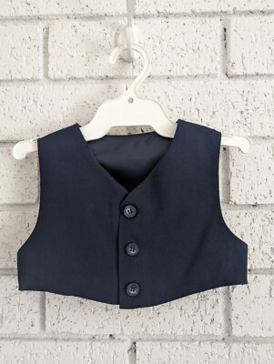 NEW Baby Boys Vest size 0 BLUE 9 - 12 months Aussie Made Navy Blue LAST ...