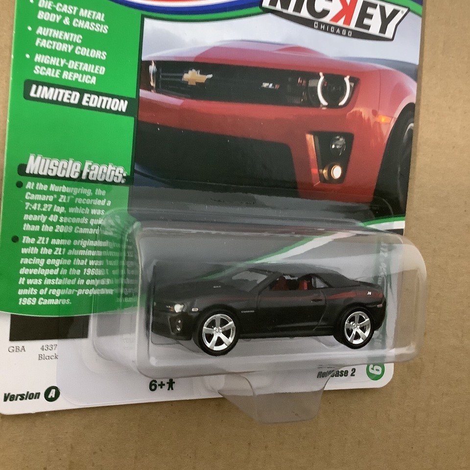 Johnny Lightning Nickey Chicago Black 2013 Chevy Camaro ZL1 | eBay