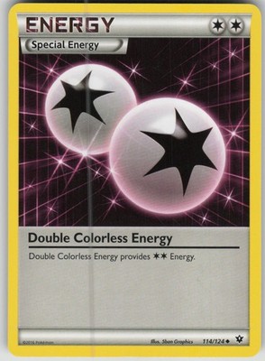 Pokemon TCG Double Colorless Energy Uncommon XY - Fates Collide 114/124 ...