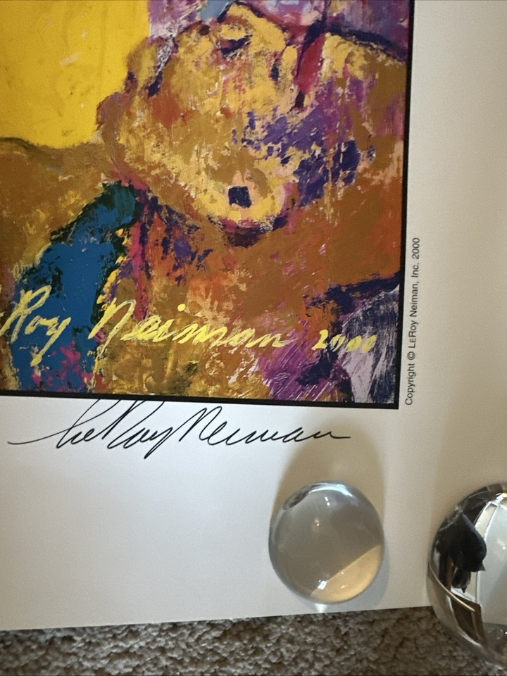 Shaquille O'Neal "Shaq" LeRoy Neiman Autographed Print NBA 2000 | eBay