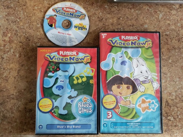 Playskool VideoNow Jr. Nick Jr 3disc Pack 3 PVD Personal Video Disc ...
