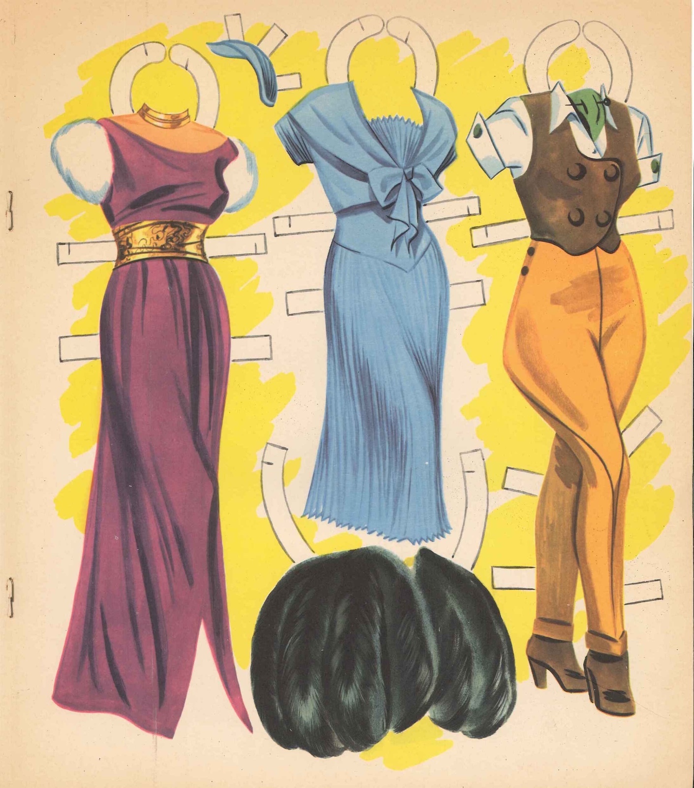 VINTAGE UNCUT 1940S JANE RUSSELL PAPER DOLL ~SAALFIELD~ORG SZ~LASER ...