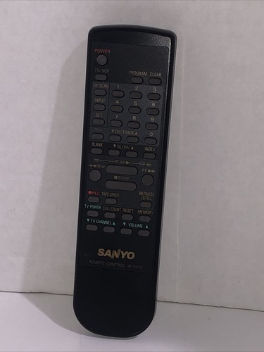 SANYO IR-9413 TV VCR Remote Control **OEM ORIGINAL** | eBay