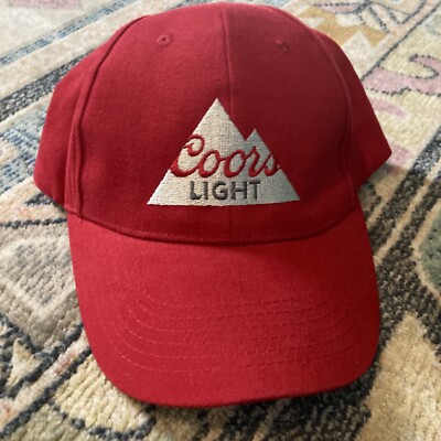 Coors Light Cap Hat Red With Embroidered Logo Acme Clean | eBay