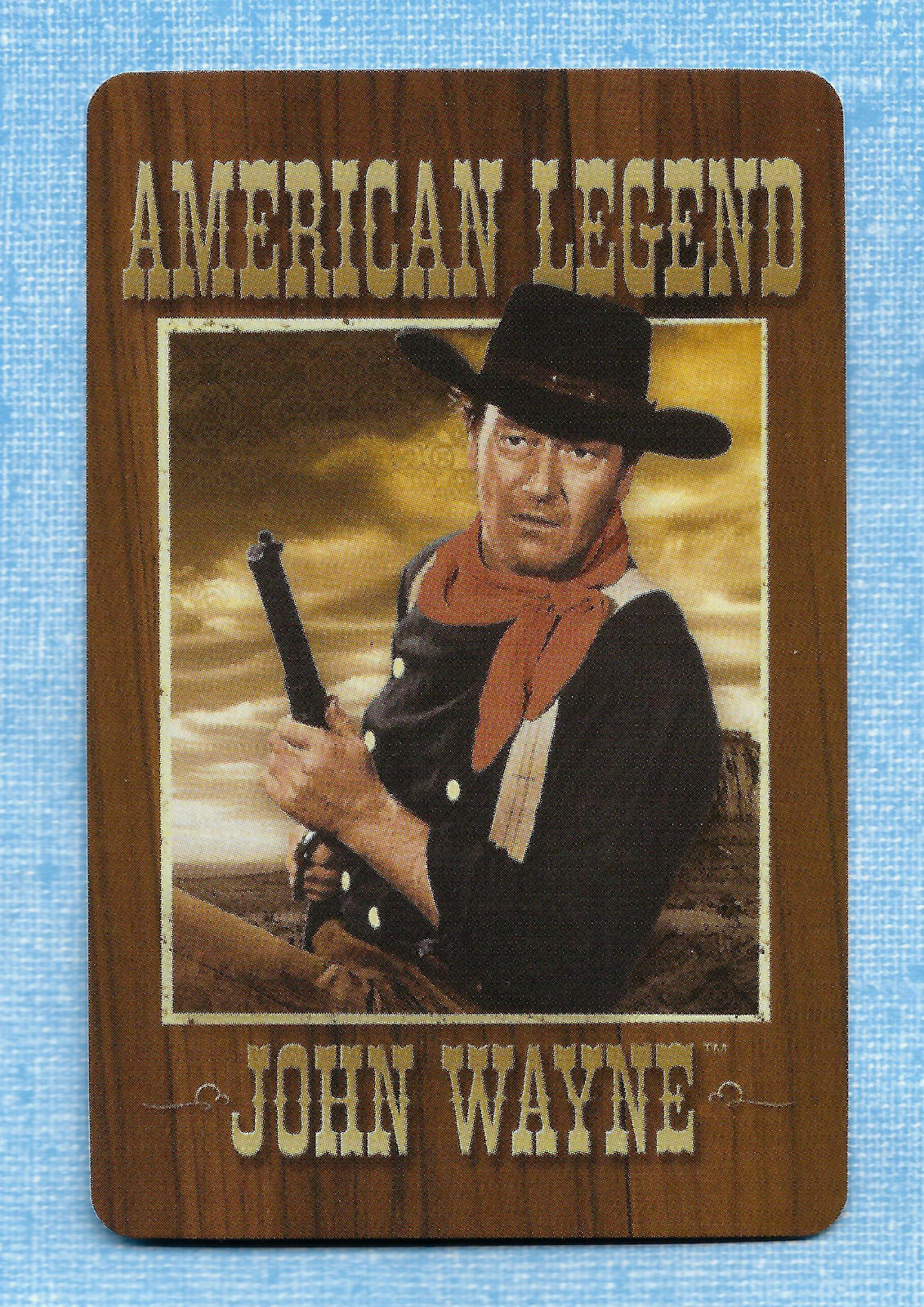John Wayne American Legend cowboy playing card single king of hearts ...
