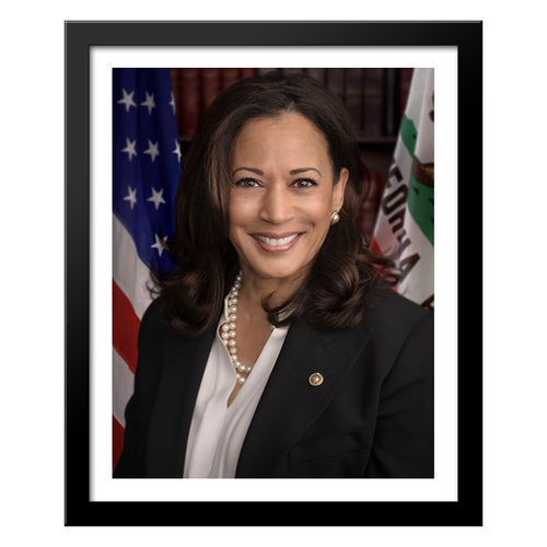 Kamala Harris - Official Senate Headshot Portrait in Black Frame Size ...