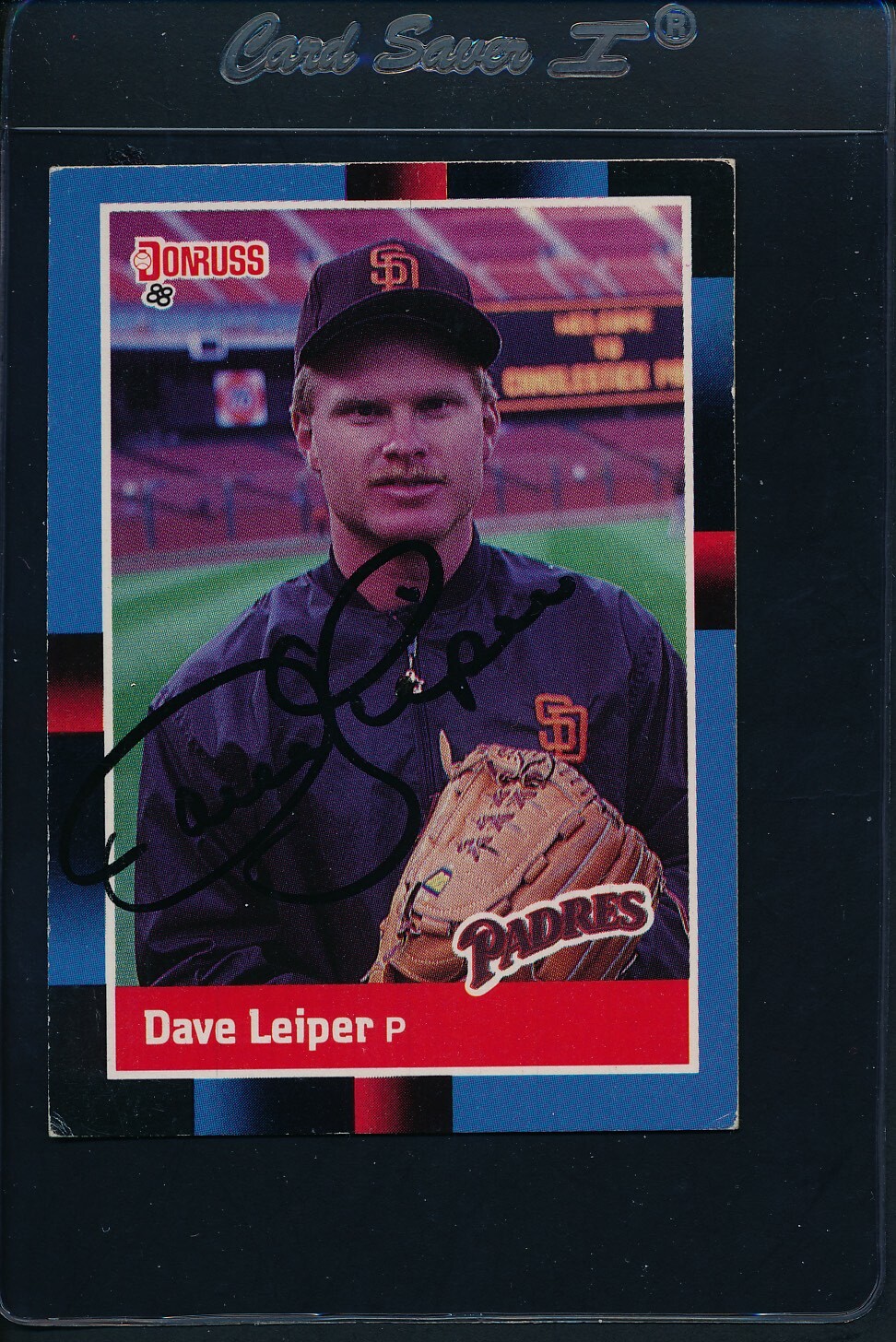 1987 Donruss #557 Dave Leiper Padres Signed Auto *24547 | eBay