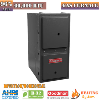R32 Goodman Gas Furnace Downflow/Horizontal Multi-Speed 96% AFUE 60000 ...