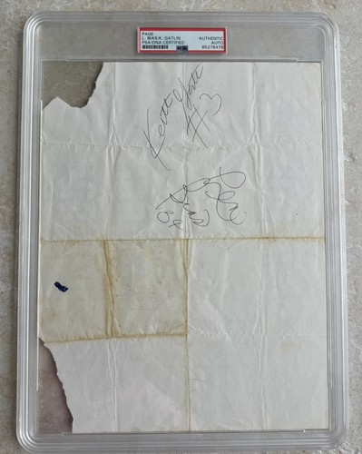 Len Bias Keith Gatlin Dual Signed Autograph Maryland Roster Sheet PSA ...