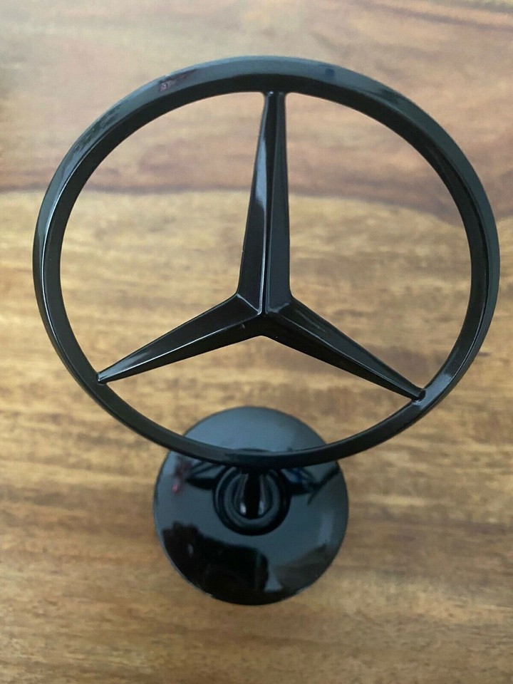 New Mercedes Benz Star Glossy BLACK W203 W204 W205 W211 W212 W213 W221 ...