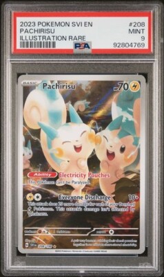 2023 POKEMON SVI EN-SCARLET & VIOLET 208 PACHIRISU ILLUSTRATION RARE ...