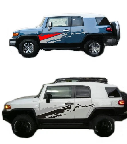 Graphics Racing Stripe Car Sticker For Toyota FJ Cruiser Side Door ...