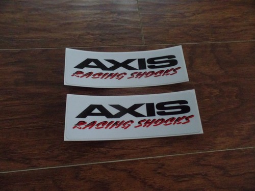 2 NEW CUSTOM AXIS SHOCKS ATV MX STICKER DECAL HONDA TRX 250R 450R LTR ...