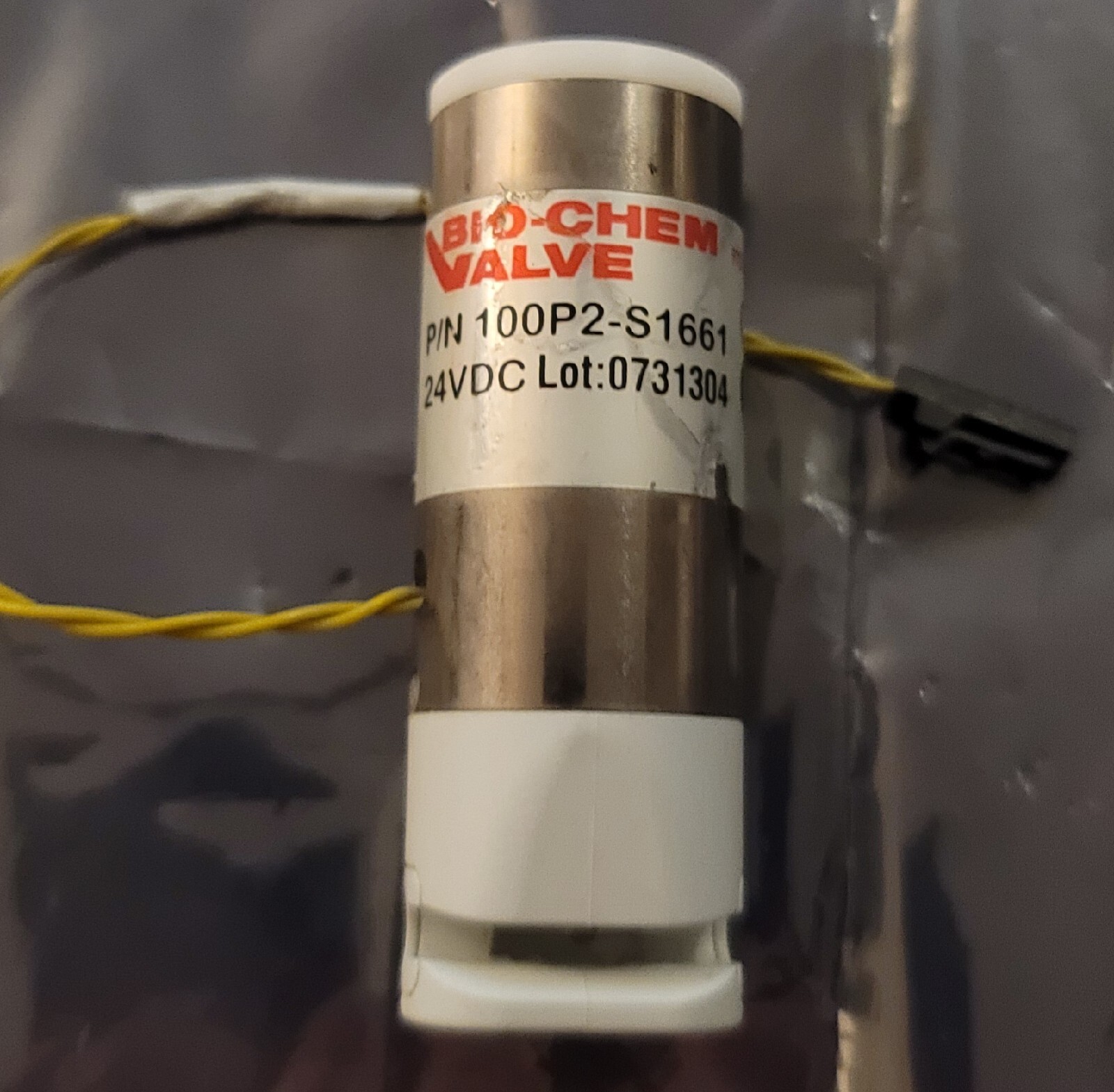 Bio-Chem Fludics 100P2-S1661 Solenoid Pinch Valve P/N 078-B156-02 Rev A ...