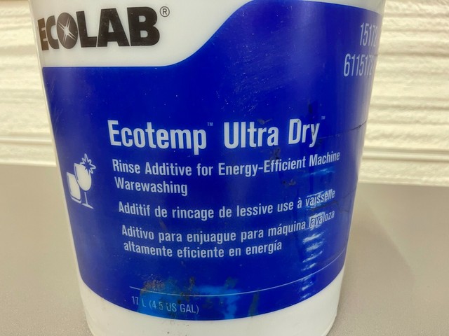 Buy Ecolab 15172 ECOTEMP Ultra Dry Rinse Additive for Machine ...