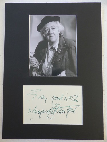 MARGARET RUTHERFORD signed 10x14 MISS MARPLE autograph matted InPerson ...