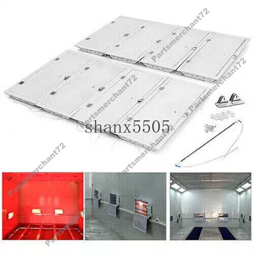 8 X 3KW Spray/Baking Booth Infrared Paint Curing Lamps Heaters Heating ...