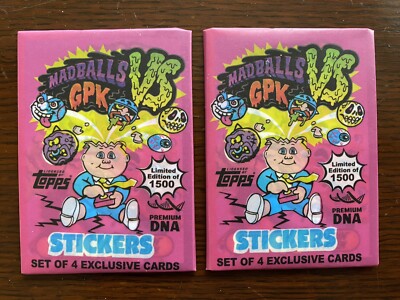 2x Madballs vs GPK Garbage Pail Kids Sealed Wax Packs Limited Edition ...