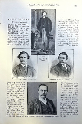 1891 English Musician Michael Maybrick | eBay