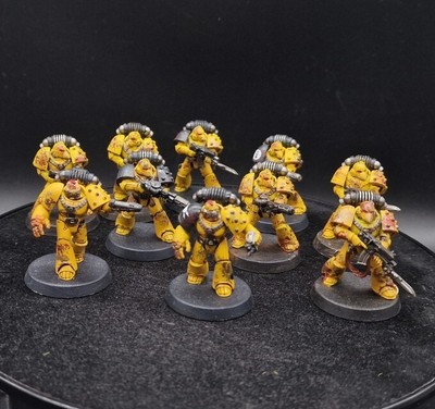 Well Painted Warhammer 40k Imperial Fists MK4 marines ×10 Q1 Horus ...