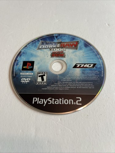 WWE SmackDown vs. Raw 2008 Featuring ECW (Sony PlayStation 2 PS2) Disc ...
