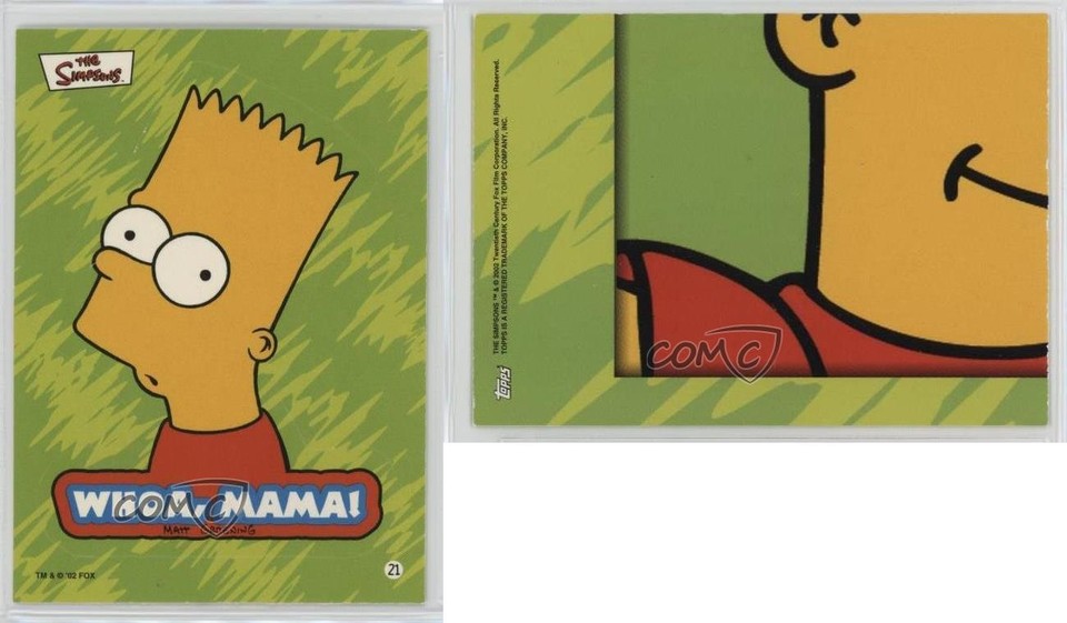 2002 Topps The Simpsons Bart Simpson Bart Simpson Whoa Mama! #21 no9 | eBay