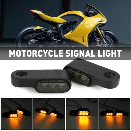 2Pcs Motorcycle Universal Turn Signal Indicators Lamp Bulb Light Amber ...
