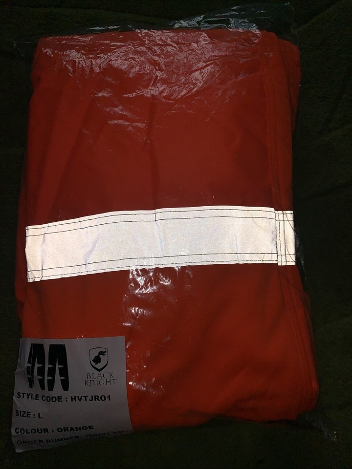 Black Night Orange Hi Viz Joggers | eBay
