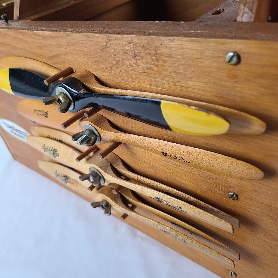 Vintage AMA Model RC Airplane Wooden Field Tool Box! | eBay
