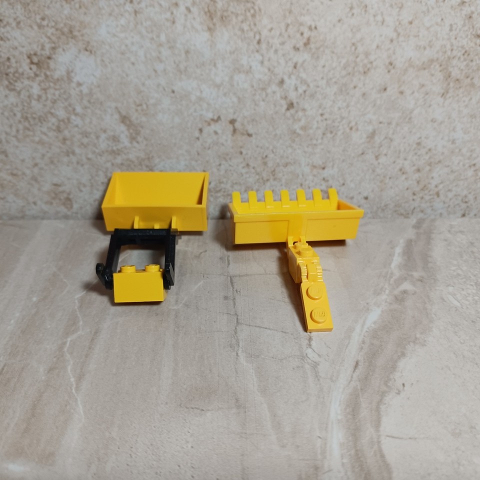LEGO Bulldozer Parts Bucket Lift construction equipment Bright Yellow ...