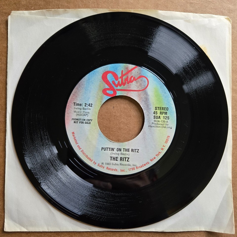 THE RITZ Puttin On The Ritz SUTRA 45 7" FUNK SOUL Record Vinyl Records ...
