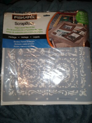 FISKARS SCRAPBOSS EMBOSSING TEMPLATES HERITAGE STENCIL | eBay