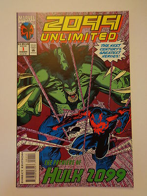 2099 Unlimited The Premiere Of Hulk 2099 Vol. 1 #1 Marvel Comics July ...