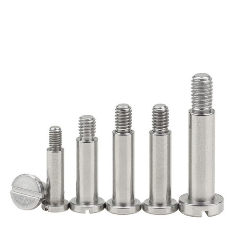 M4 Thread Stop Bolt Stainless Steel Shoulder Screws Slotted Slot Drive ...