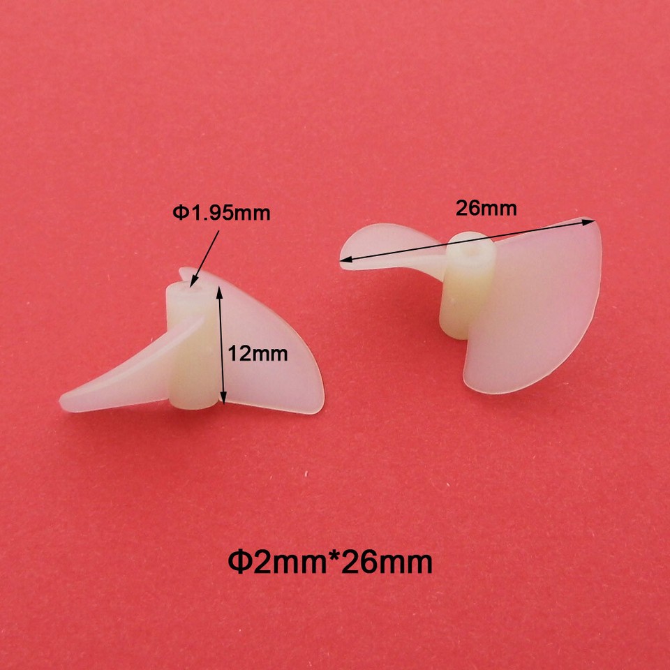 5Pairs R/L Hand 2mm 22mm 26mm Propeller 2-Blades Props fr DIY RC Toy ...